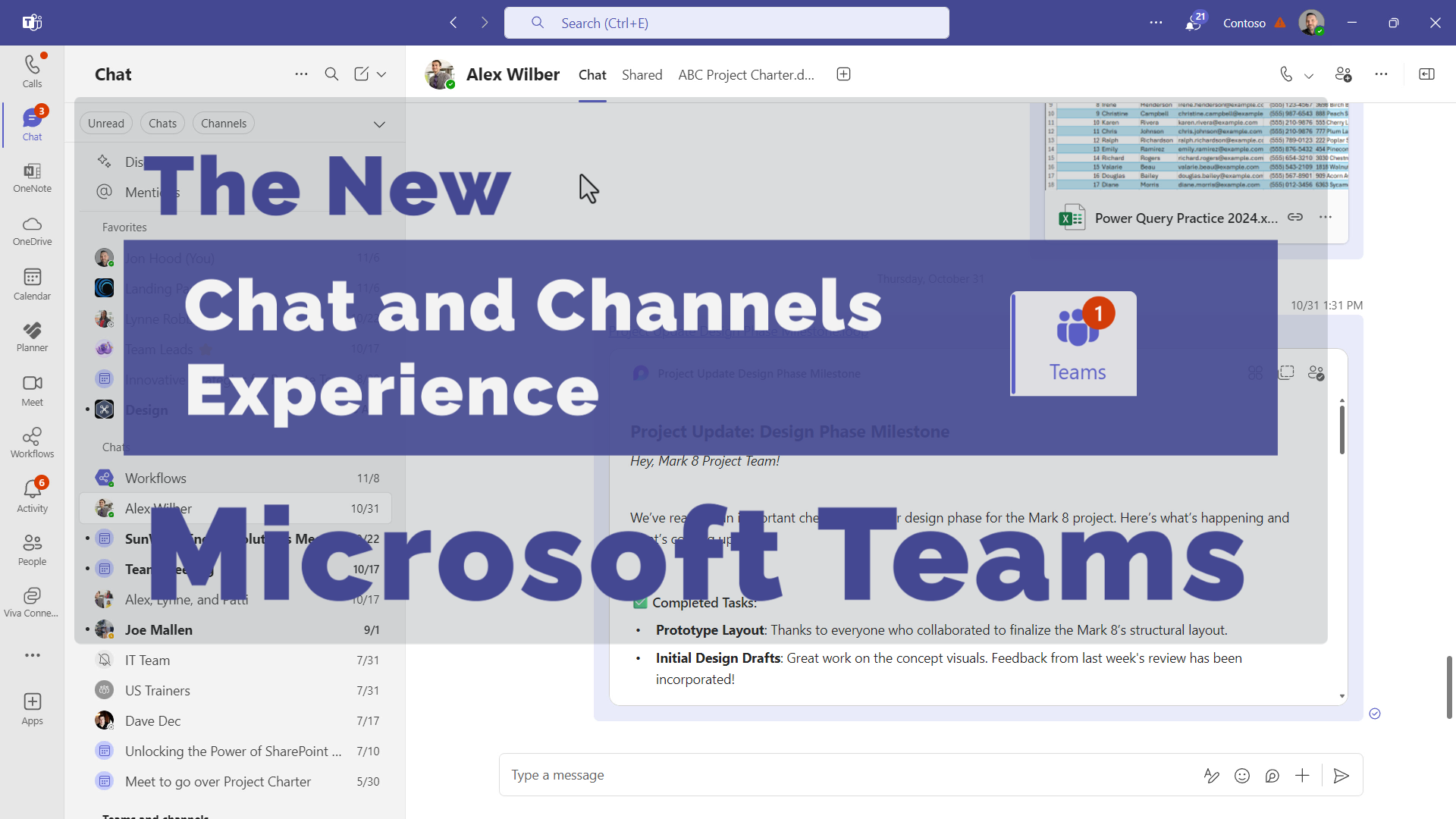 Enhancing Collaboration with the New Microsoft Teams Chat and Channels Experience